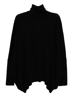 Junya Watanabe Wool Blend Roll-neck Sweater - Black