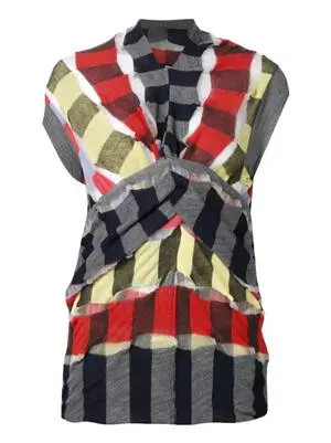 Junya Watanabe Strap Wrap Sleeveless Top Multicolor
