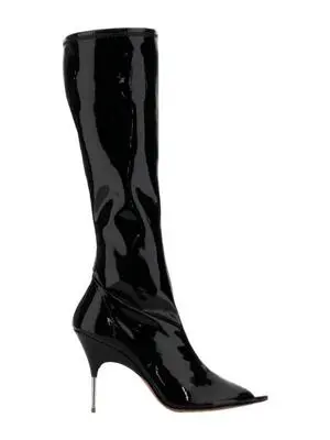 Amina Muaddi High-heel Boots - Black