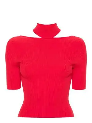 CULT GAIA Cult Gaia Brianna Ribbed Knit Top