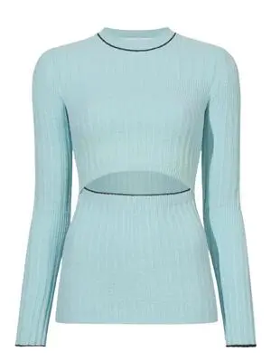 PROENZA SCHOULER Proenza Schouler Cut-Out Bouclé Knitted Top