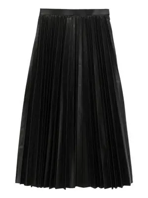 Junya Watanabe Pleated Midi Skirt - Black