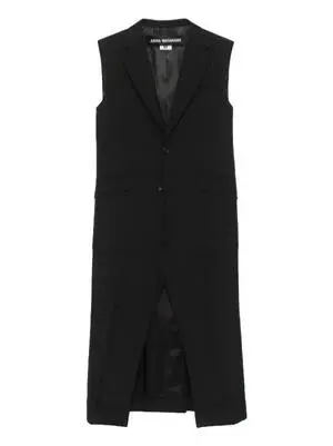 Junya Watanabe Button Sleeveless Coat - Black