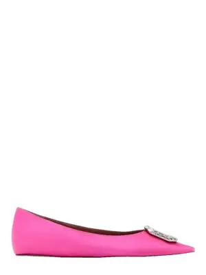 Amina Muaddi Camelia Ballerina - Pink