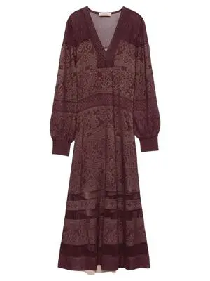 TWINSET Twinset V-Neck Maxi Dress