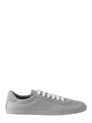 Prada Suede And Fabric Sneakers - Cloud Gray