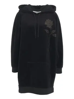 GOLDEN GOOSE Rose Hooded Mini Dress - Black