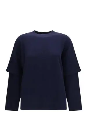 DARKPARK Troy Double-sleeve Cashmere Sweater - Blue
