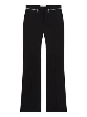 Stella McCartney Stella Mccartney Zip-Detail Straight-Leg Trousers Black