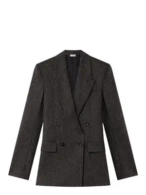 STELLA MCCARTNEY Double-Breasted Speckled Blazer
