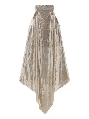 Stella McCartney Chainmail Halterneck Top - Silver