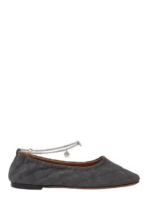 STELLA MCCARTNEY STELLA MCCARTNEY Quilted Chain Ballerina Flats
