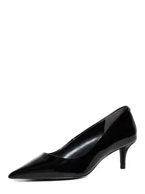 Sam Edelman Sam Edelman Leather Patent Kitten Heel Pumps Black