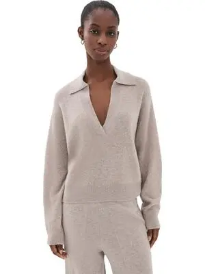 Le Kasha Jackson Brushed Cashmere Sweater - Light Brown