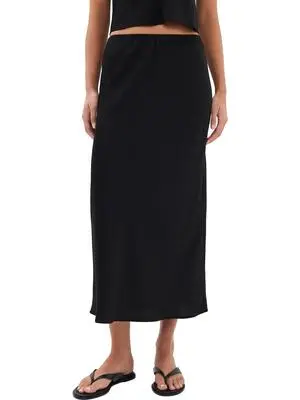 LESET Leset Barb Bias Midi Skirt