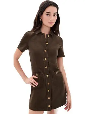 Paige Clementine Corduroy Dress - Fern