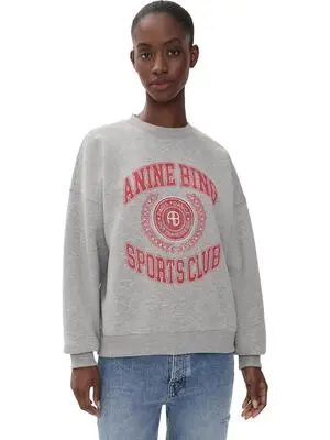 ANINE BING Miles Collegiate Sweatshirt - Grey