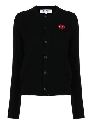 COMME DES GARÇONS Comme Des Garcons Logo-Patch Cardigan
