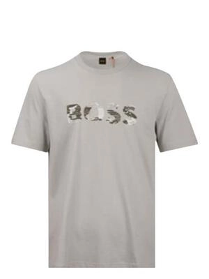 Hugo Boss Regular Fit Crewneck T-shirt - Gray
