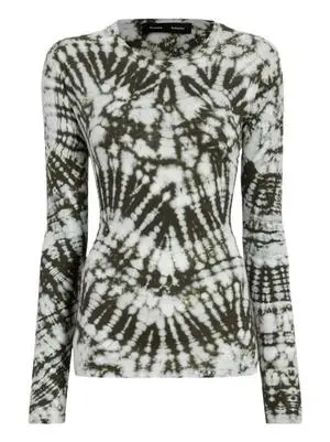 Proenza Schouler Proenza Schouler Mia Tie-Dye T-Shirt Gray