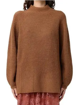 TWINSET Twinset Ribbed Knit Turtleneck Sweater