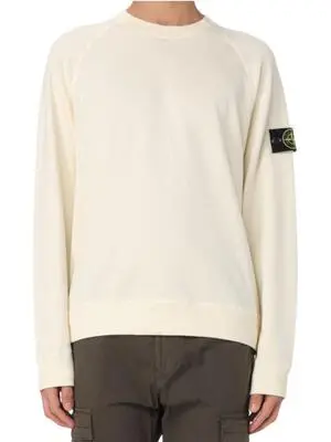Stone Island Stone Island Compass Patch Crewneck Sweatshirt Ivory