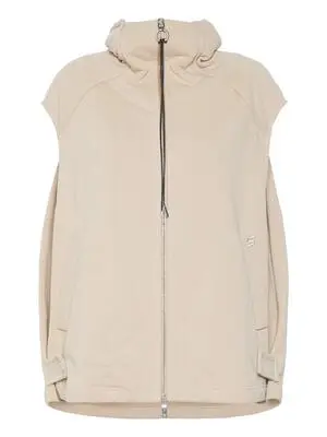 Sportmax Sleeveless Zip-up Hoodie - Beige