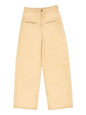 UMA WANG Belt Loops Slacks - Tan