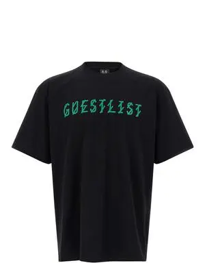 44 LABEL GROUP Guestlist Printed Crewneck T-shirt - Black