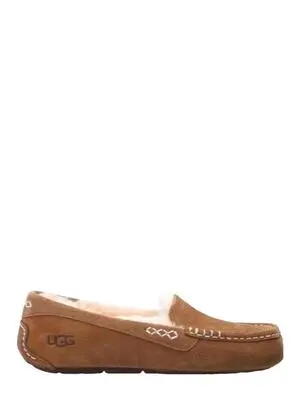 UGG Ansley Logo Embossed Slip-on Loafers - Brown