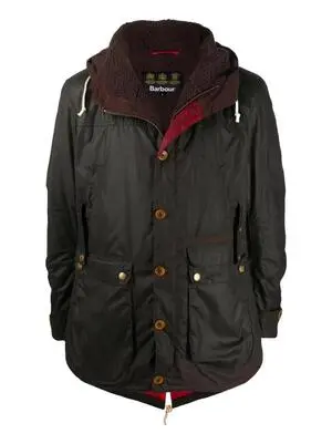 BARBOUR Barbour Hooded Button-Down Field Jacket