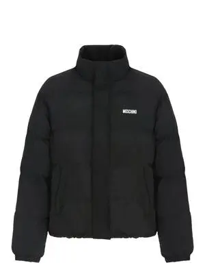 Moschino Print Padded Jacket - Black