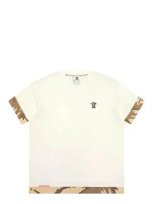 AAPE BY *A BATHING APE Aapenow Moonface-logo Short-sleeved T-shirt - Neutrals