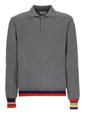 Moschino Wool Polo Shirt - Grey
