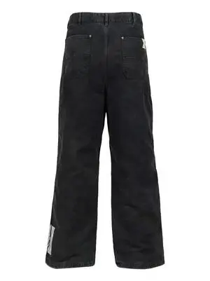 N.HOOLYWOOD N.HOOLYWOOD Bleached Knee-Patch Trousers
