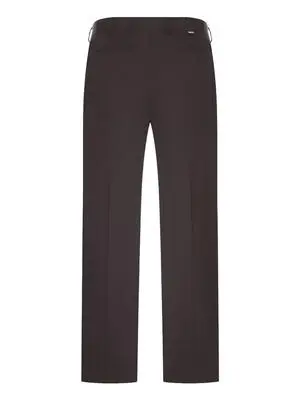 PT TORINO Pressed-crease Wool Trousers - Black