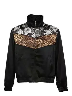 ERNEST W. BAKER Cheetah Rose Track Jacket