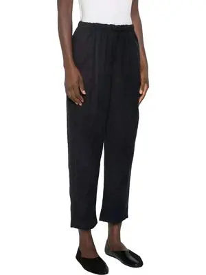 Apuntob Crinkled Elasticated-waist Trousers - Blue