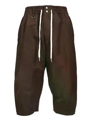 WALES BONNER X Y3 Ripstop Shorts - Brown