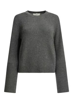 LISA YANG Mable Ribbed-trim Cashmere Sweater - Grey