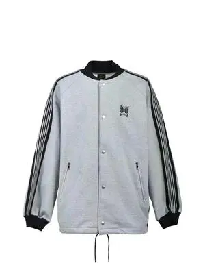 BREATH X Needles Side-stripe Bomber Jacket - Grey