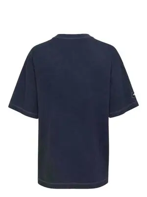 ORDINARY COUTURE CODE Graphic-print T-shirt - Blue