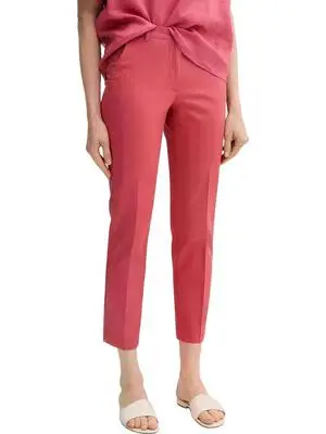 Sisley Cropped Tailored Trousers - Pink