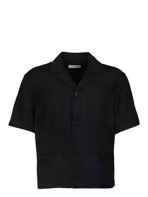 ERNEST W. BAKER Embroidered Check-print Shirt - Black