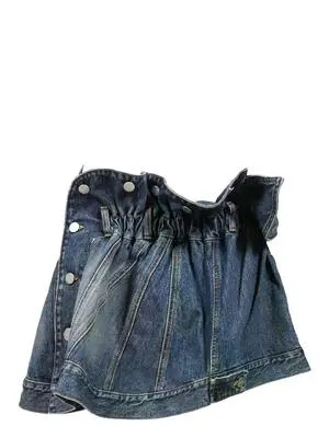 AUGUST BARRON August Barron Belted Asymmetric Mini Skirt