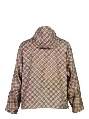RASSVET Tartan-pattern Hooded Jacket - Brown
