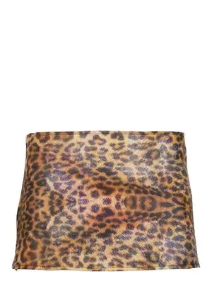 LA MASKARADE LA MASKARADE Lolita Leopard-Print Mini Skirt