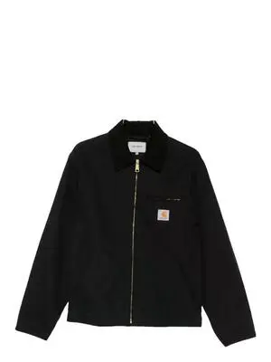 Carhartt Work In Progress Classic Collar Cotton Canvas Jacket - Black
