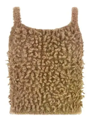 Peserico Peserico Bouclé Cropped Top Neutrals