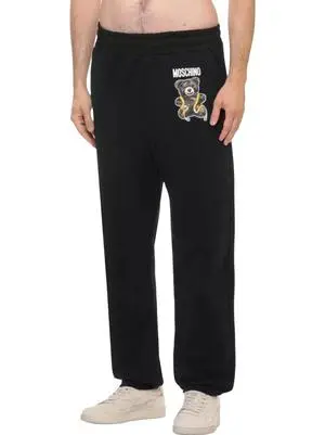 Moschino Teddy Bear-print Track Pants - Black